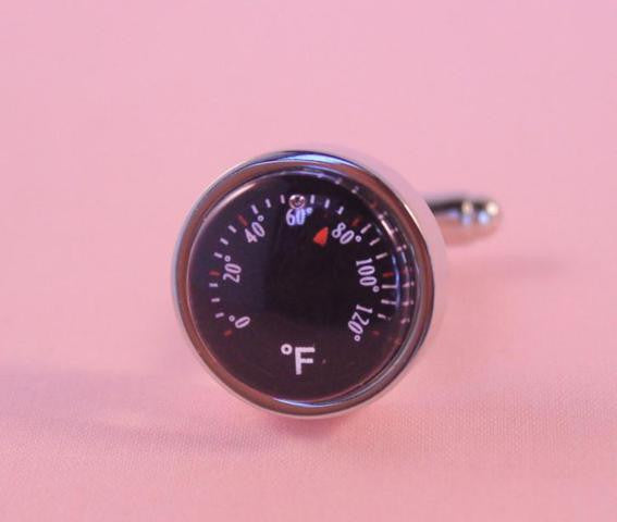 Silver Round Temperature Fahrenheit Gauge Cufflinks | ProCuffs | www ...