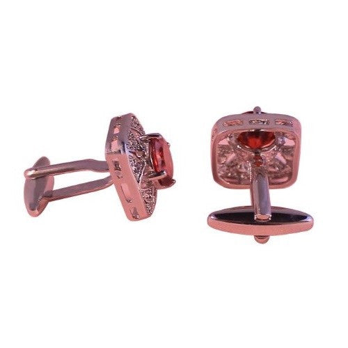 Buy Red Ruby Cufflinks with nice crystal surroundings | ProCuffs | www ...