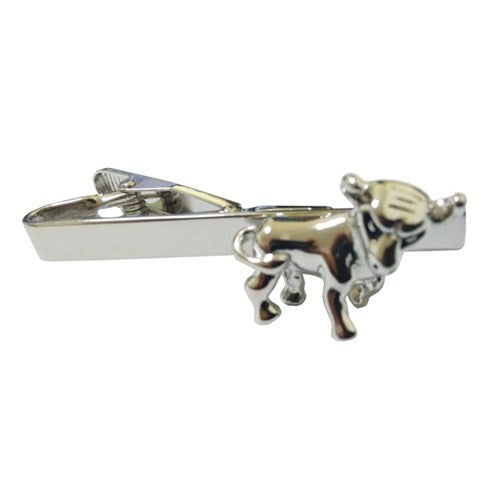 Bull Fiesta Horn Rodeo Animal Cowboy Tie Clip Silver Wedding Bar Clasp ...