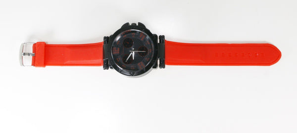 New Black Red Oversized Luxury Mens Geneva Silicone Designer Watch ...